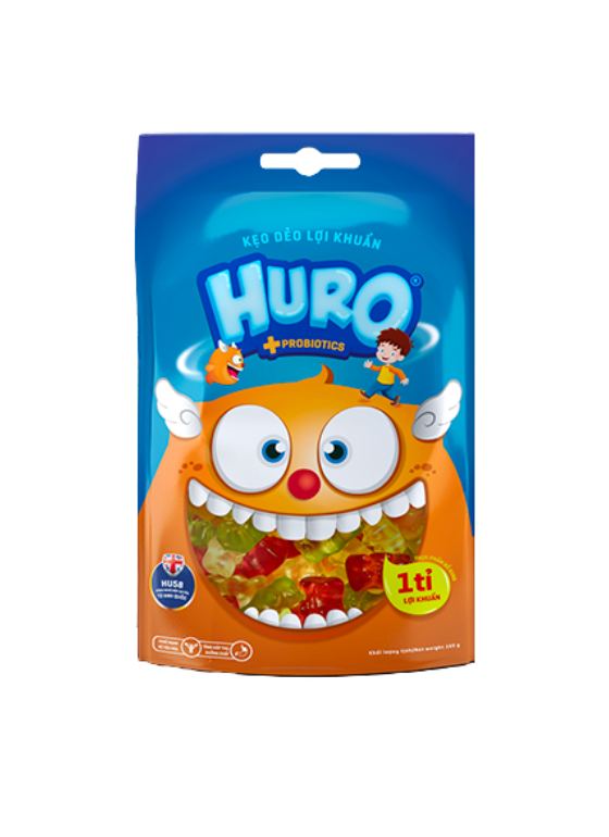 Kẹo Dẻo Lợi Khuẩn HURO Túi 105g - Huro Biotech